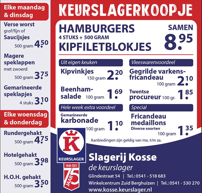Home Kosse, Keurslager